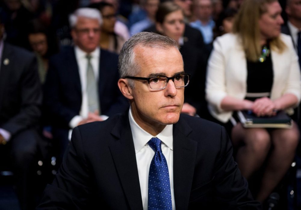 Comey's Praise Of Andrew McCabe's Honor Has Not Aged Well