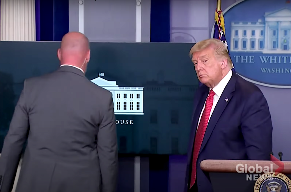 Trump Evacuated From Press Briefing After Shooting Outside White House