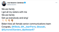 Media Say Biden's Female-Led Comms Is A First. Trump Has That Now
